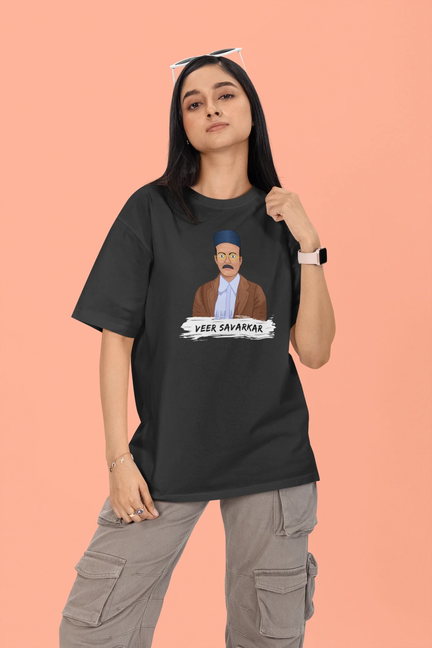 Veer Savarkar Oversized T-Shirt – Bold Patriotic Tribute Apparel | Lazy ...